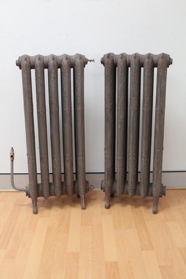 Antique French Cast Iron Radiators with Leaf Pattern (2) - Home ...