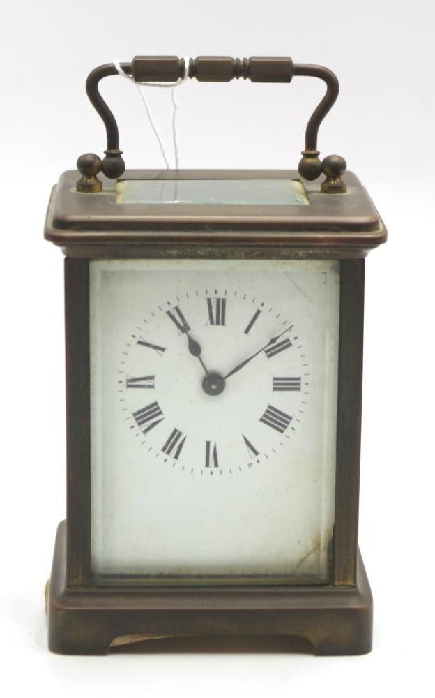 Vintage Brass Carriage Clock Key, Requires Service, 14 cm Tall - Clocks ...