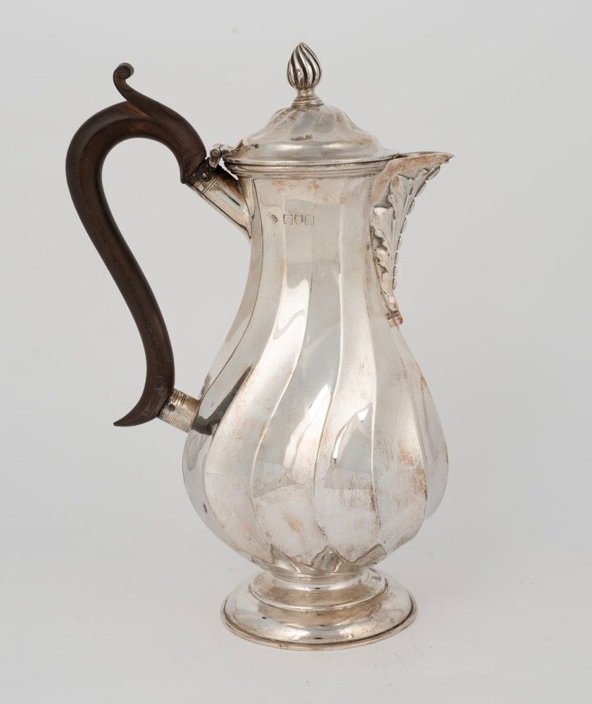 Antique English Sterling Silver Coffee Pot by Walker & Hall - Tea ...
