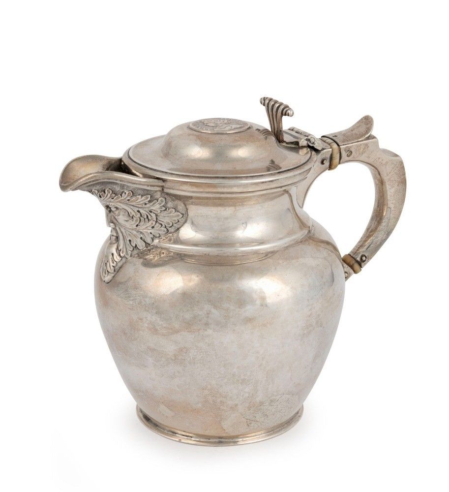 Scottish sterling silver jug with Queen Anne coin lid inset - Jugs ...
