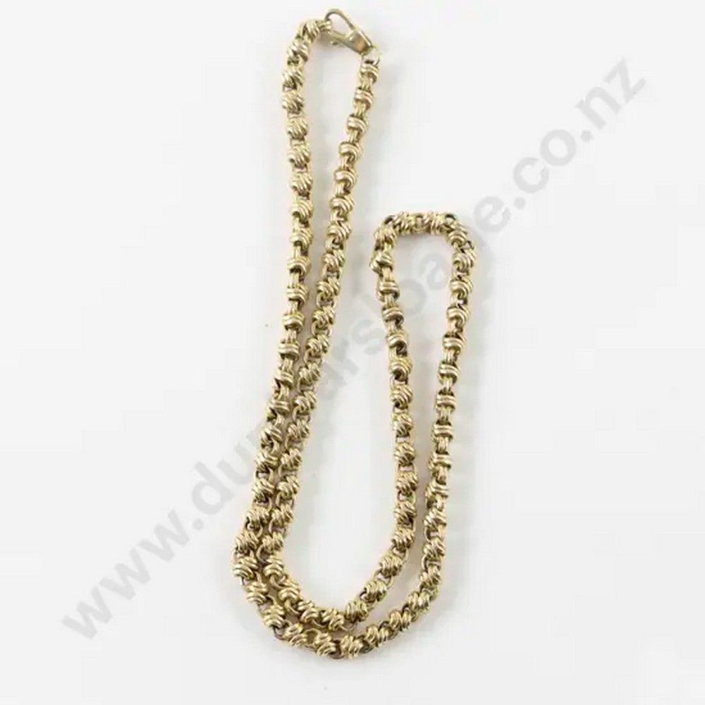9ct Fancy Mixed Trace Link Neck Chain, 50cm Length, 41g - Necklace ...