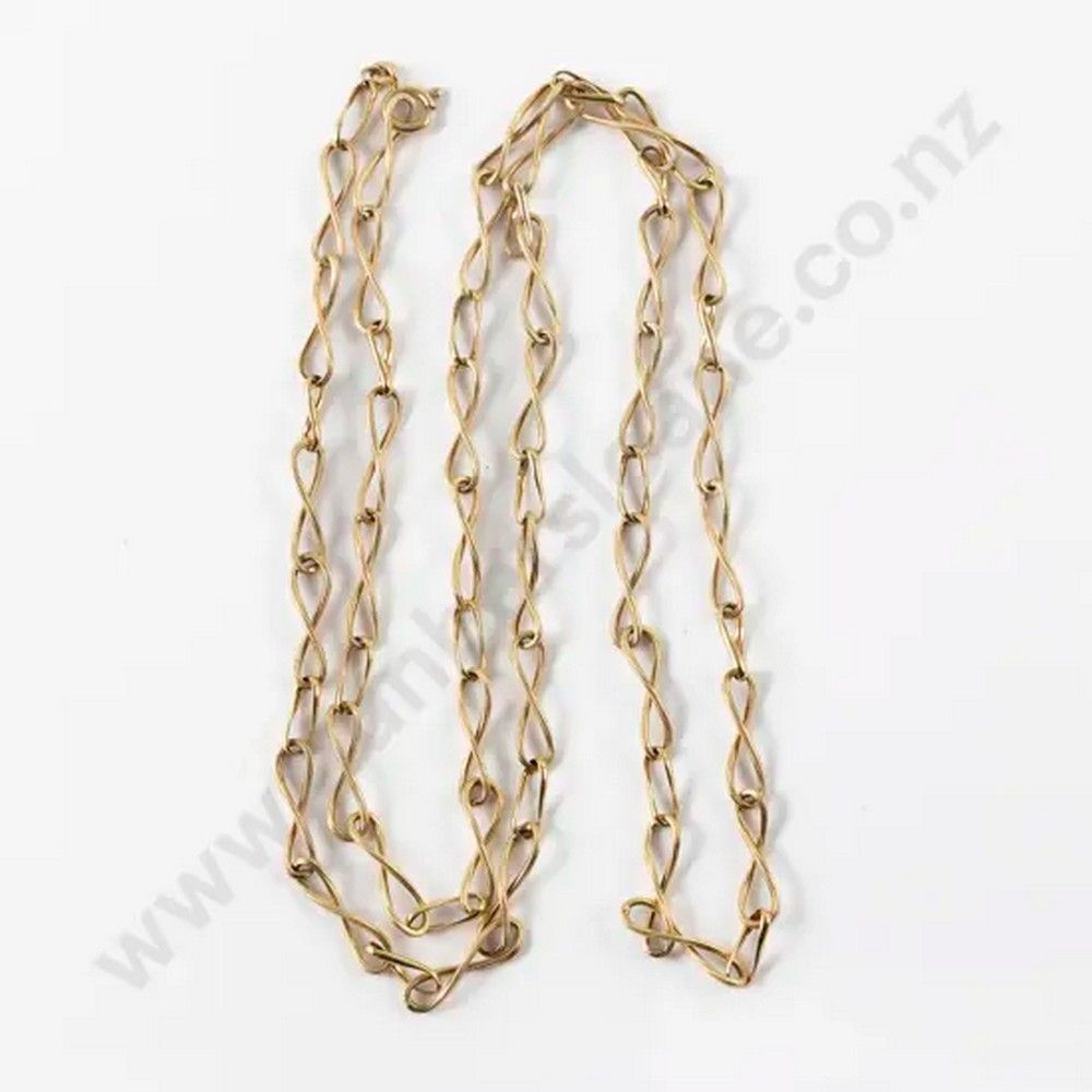 18ct Fancy Curb Link Chain, 99cm, 20gms - Necklace/Chain - Jewellery