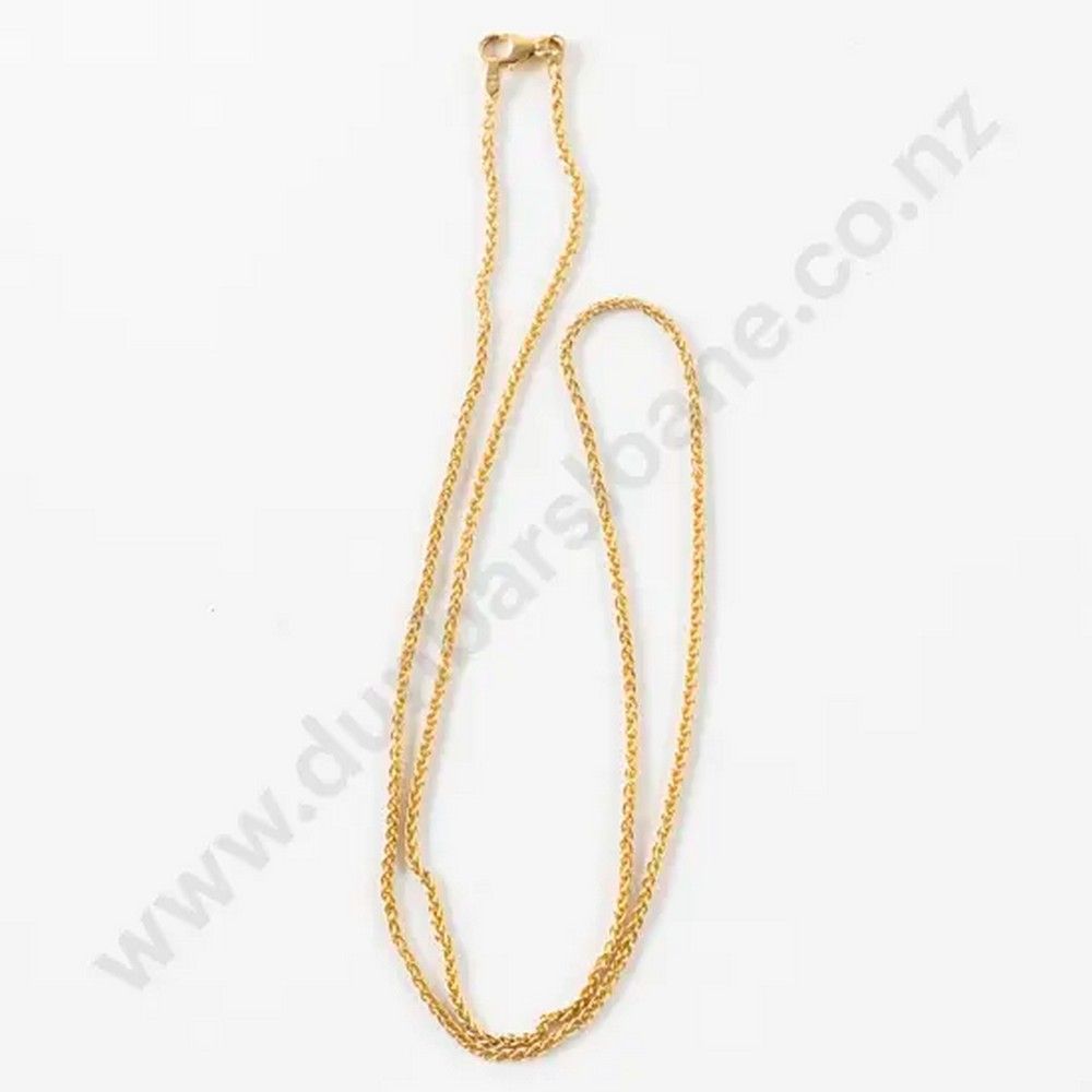 18ct Fancy Link Neck Chain, 50cm Length, 6.4gms - Necklace/Chain ...