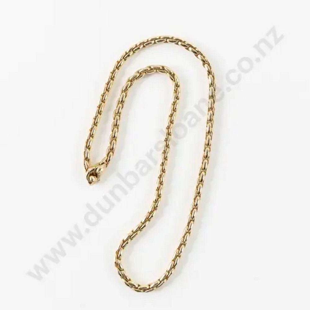 14ct Trace Link Neck Chain, 45cm Length, Approx. 27g - Necklace/Chain ...