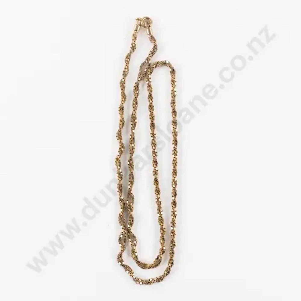 9ct Double Strand Box Link Neck Chain, 51cm, 13.5g - Necklace/Chain ...
