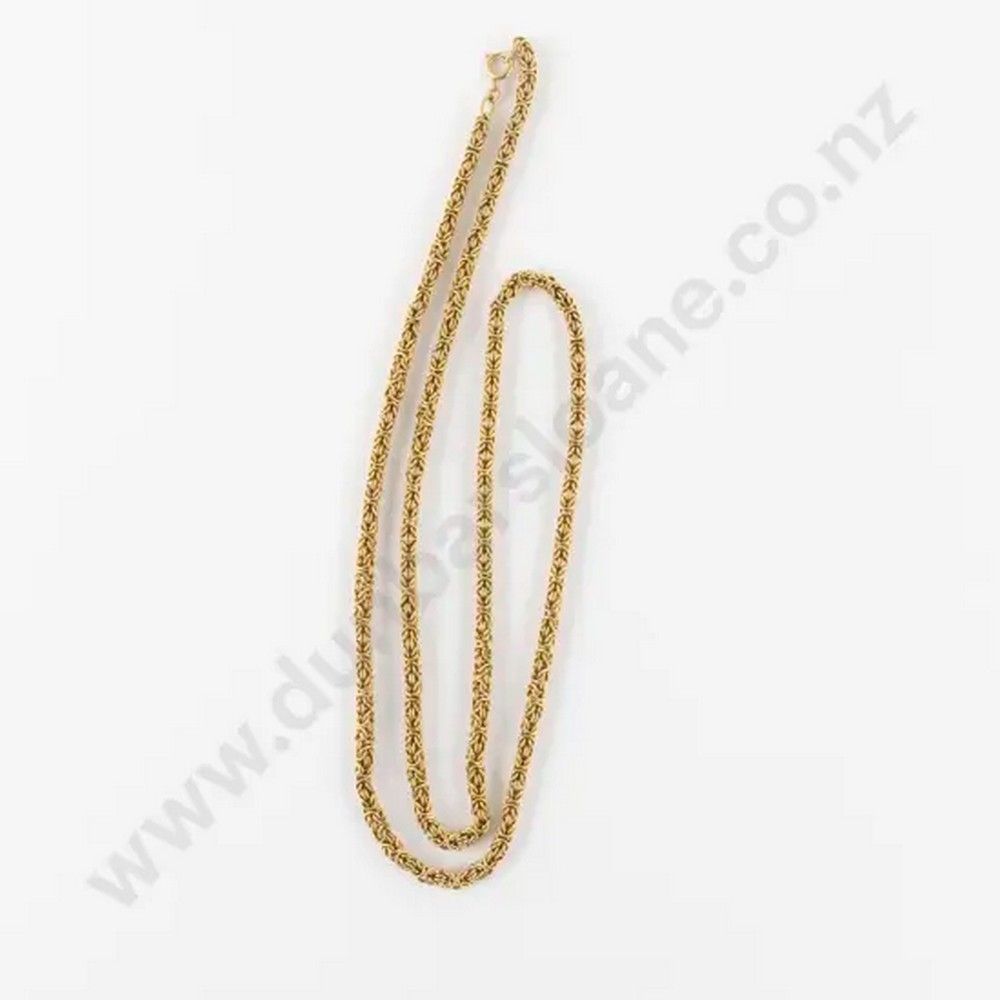 9ct Fancy Link Neck Chain, 80cm Length, Approx. 63gms Weight - Necklace ...