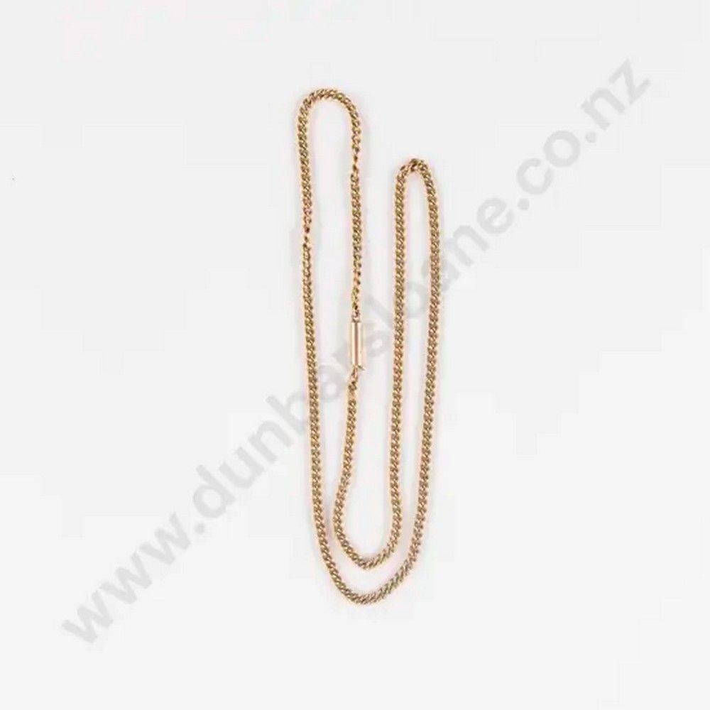 9ct Curb Link Neck Chain, 40cm Length, Approx. 6.5gms - Necklace/Chain ...
