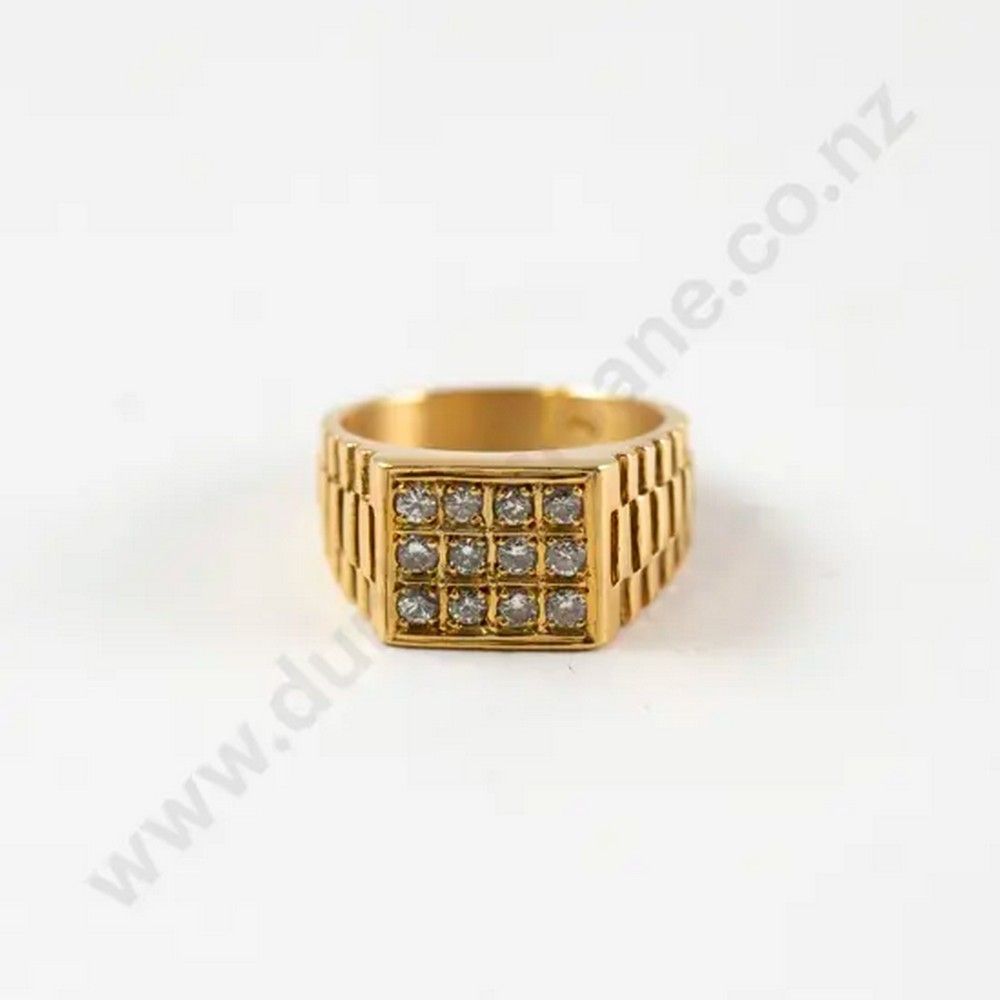 18ct Diamond Gents Dress Ring, 0.70cts TDW, Size T - Rings - Jewellery