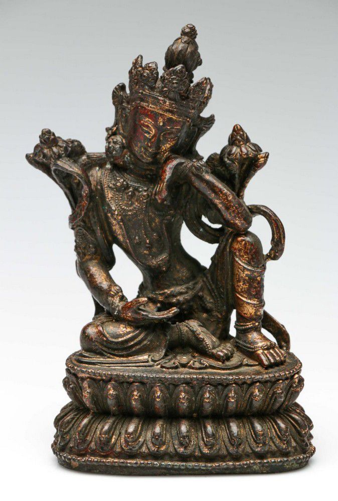 Southeast Asian Deity on Lotus Base (19 cm) - Zother - Oriental