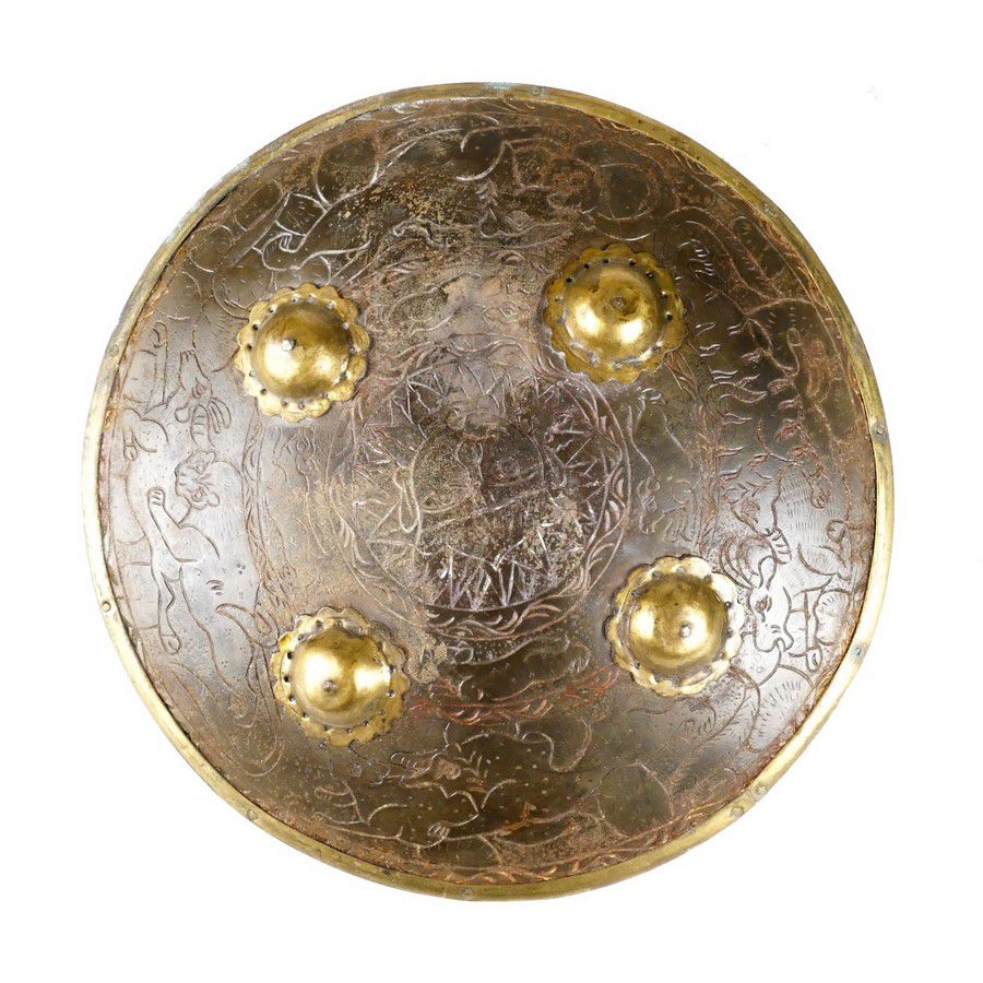 Engraved Indian Dahl with Sun God Panel - Zother - Oriental