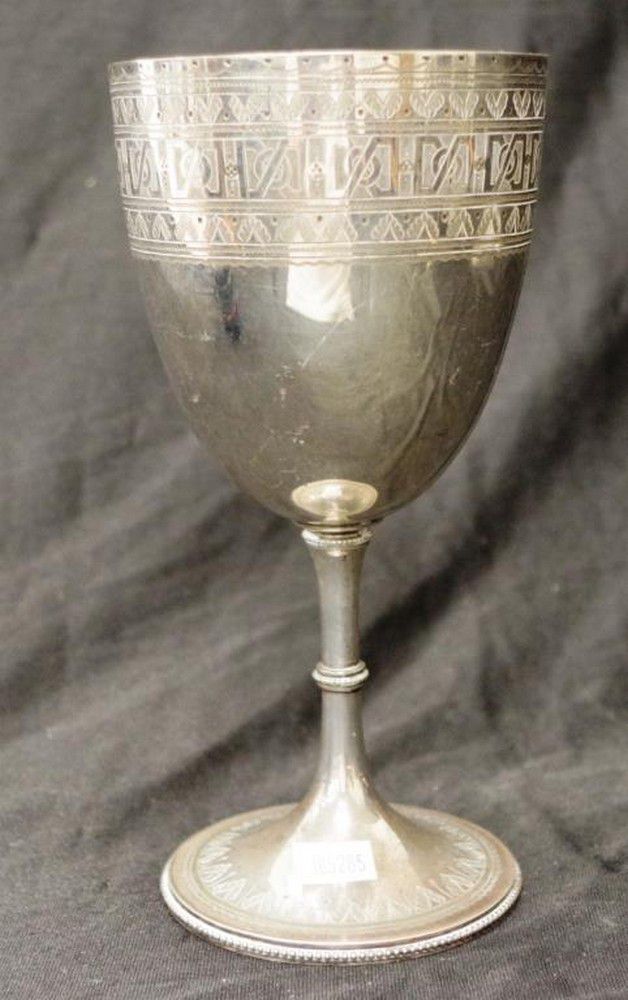Late Victorian Silver Plated Chalice, 20 cm Height - Bowls, Comports ...