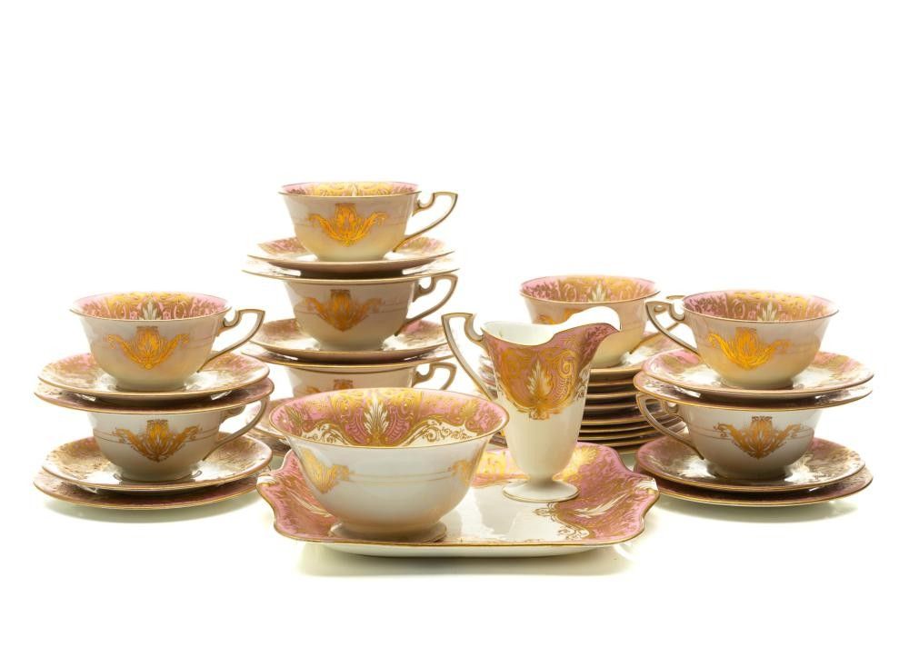 Royal Worcester porcelain tea set with milk jug and tray - Royal ...