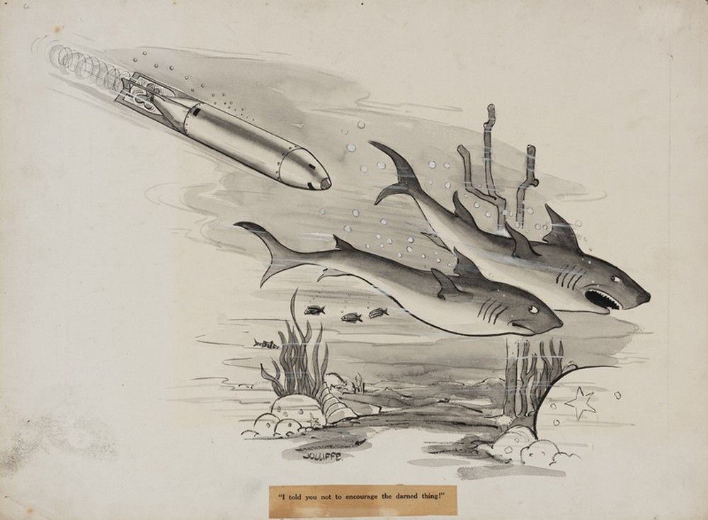 Underwater Cartoons by Eric Jolliffe: Whale Courting and Torpedo Chase ...