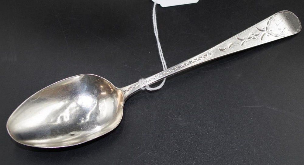 George III Silver Serving Spoon Exeter 1801-03 - Flatware/Cutlery and ...