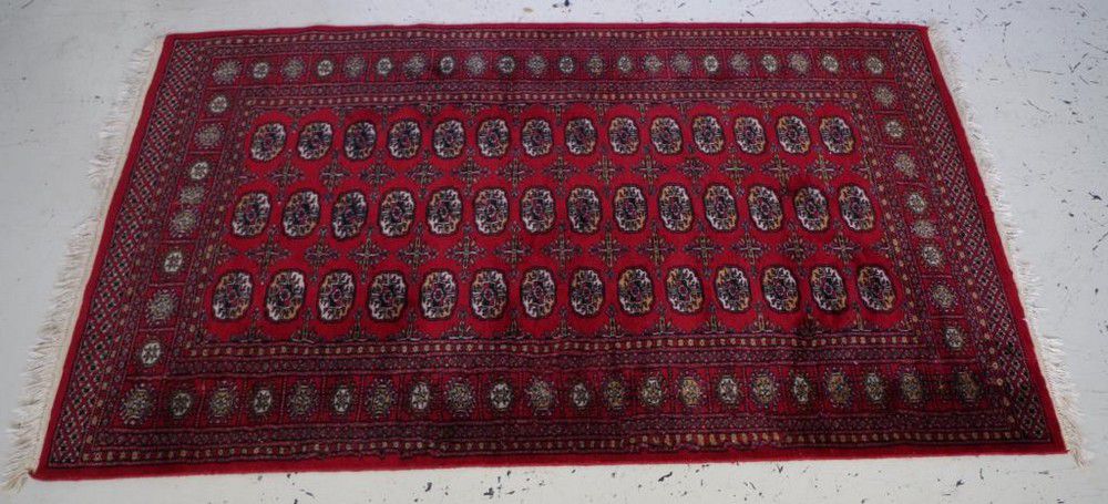 Red Iranian Wool Rug (200x125cm) - Rugs & Carpets - Textiles & Fabrics