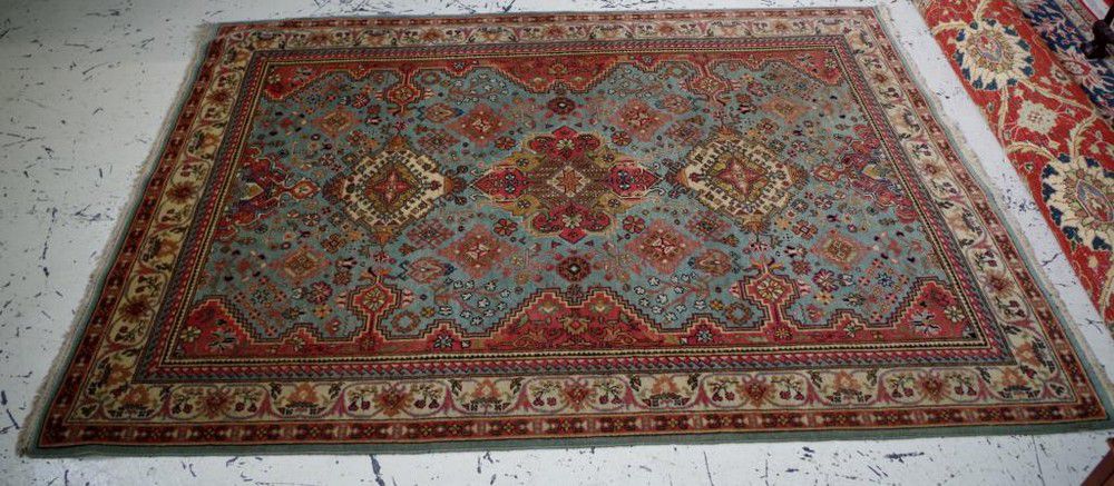 Eastern wool rug, with olive colour tones, 250 x 172 cm - Rugs ...