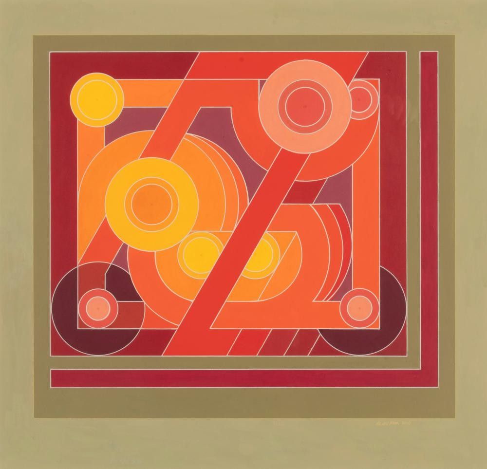 Abstract Design 2016 by Allan Fox - Watercolours, Other Works on Paper ...