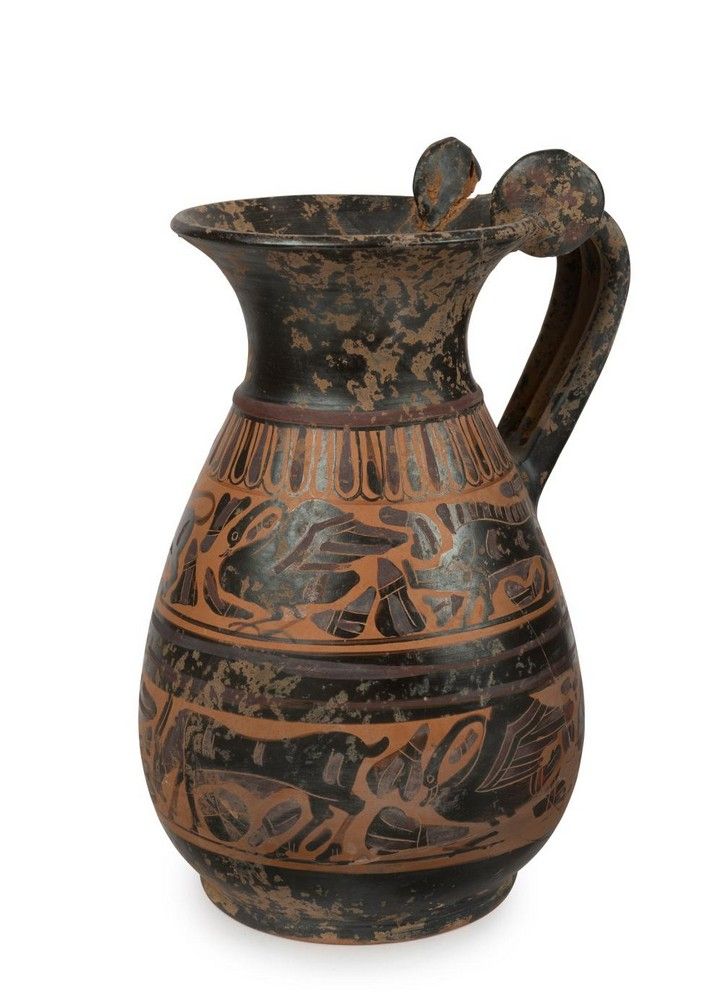 Corinthian Pottery Olpe with Animal Friezes, circa 500 BC - Greek ...