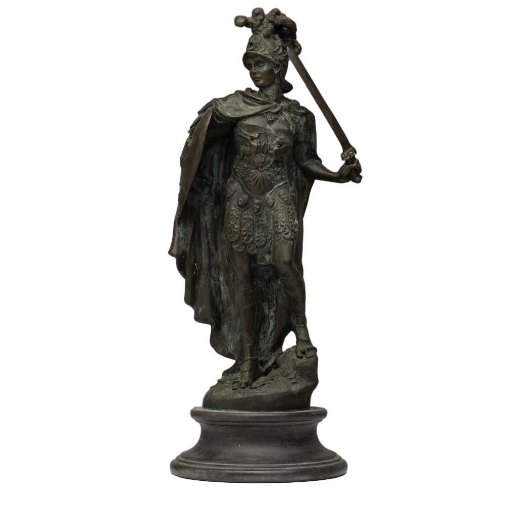 Spelter Roman Soldier Figure - Impressive 76 cm Height - Figures/Groups ...