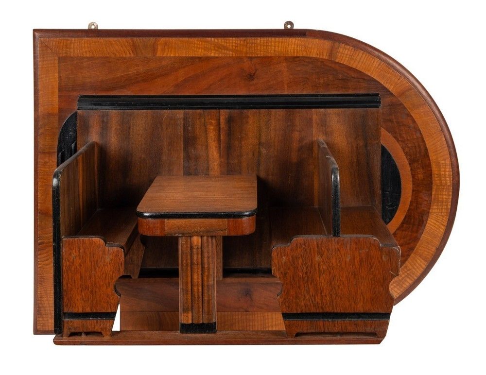 Mid 20th Century Cafe Diner Booth Miniature Wall Mount - Zother - Small ...