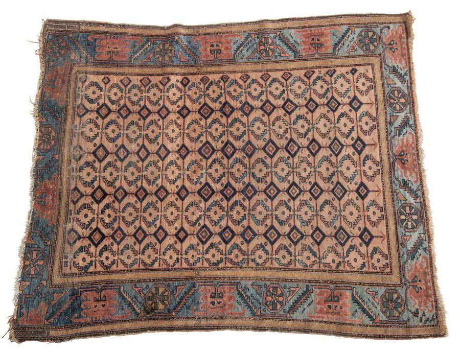 Persian Camel Rug with Geometric Pattern - Rugs & Carpets - Textiles ...