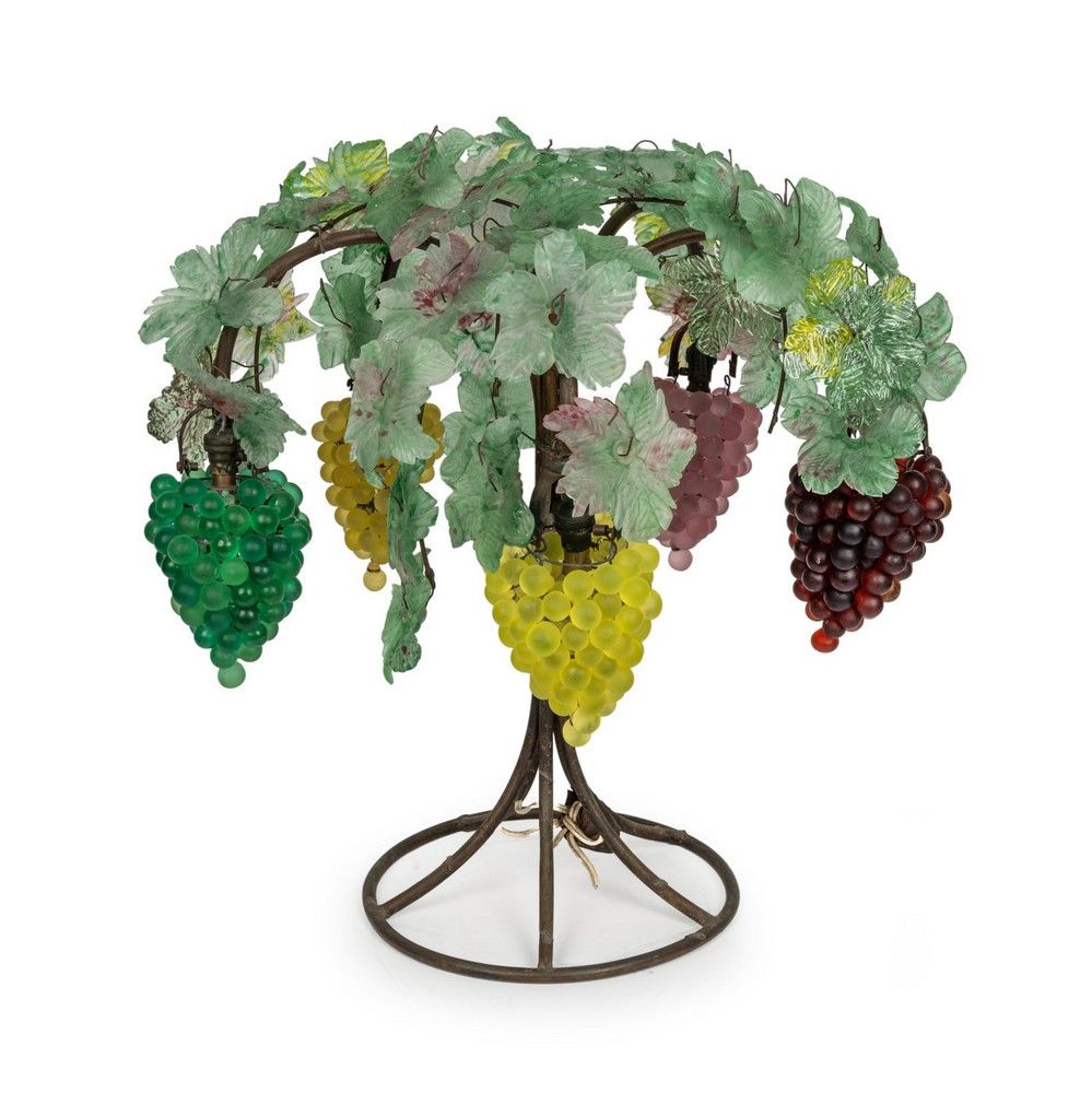Vintage Murano Studio Glass Grape Lamp, 20th Century, 55cm - Lamps ...
