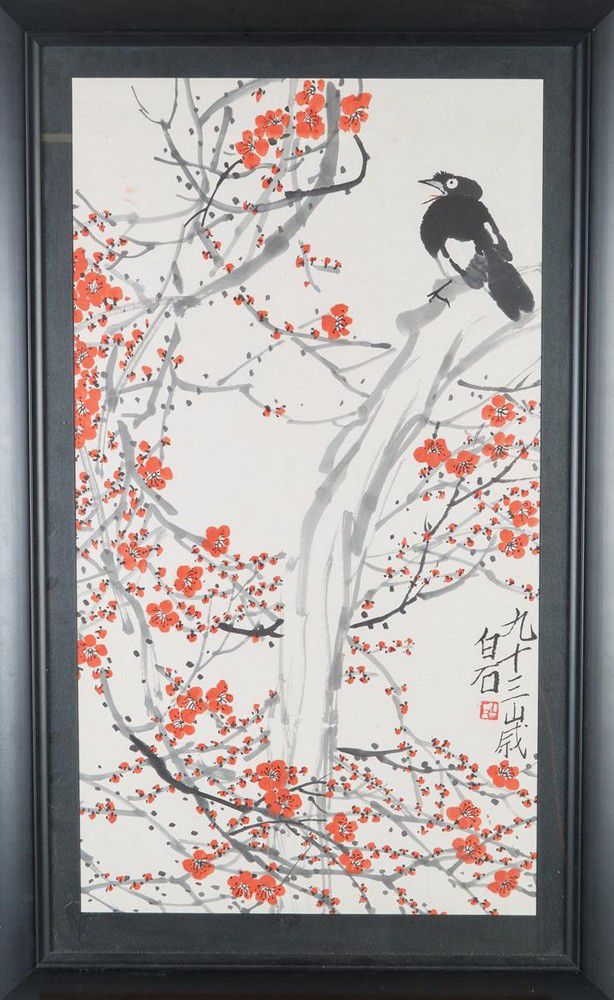 Qi Baishi's Flower and Bird Painting - Art - Oriental