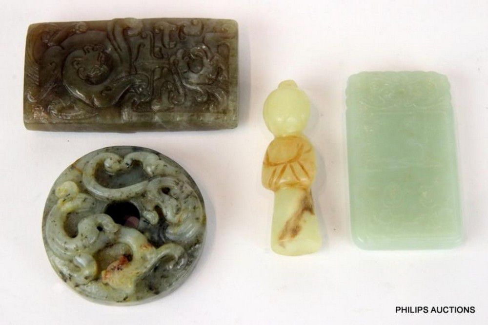 Jade Carvings: Disc, Pendant, and Tablets - Pendants/Lockets - Jewellery