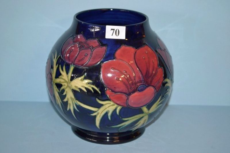 Blue Moorcroft Vase - Large Size - Moorcroft - Ceramics