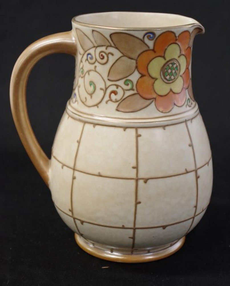 Charlotte Rhead Trellis Jug - 19.5cm - Rhead, Charlotte - Ceramics