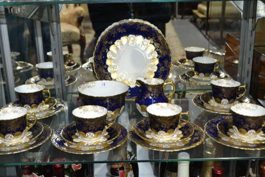 Aynsley Gilt Tea Set 1893 - Aynsley - Ceramics