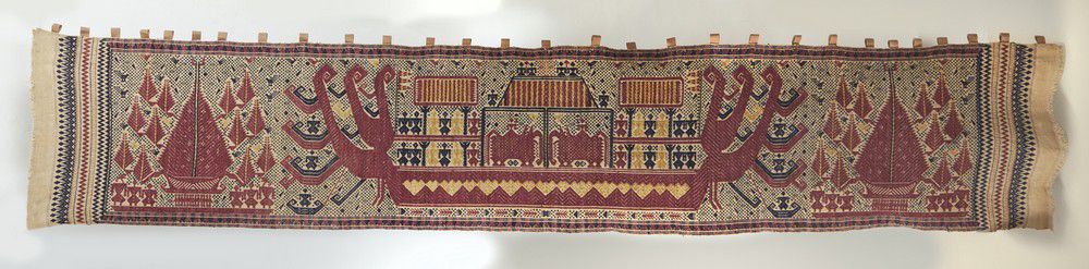 Sumatran Ship Cloth with Stylised Designs - Textiles & Costume - Oriental