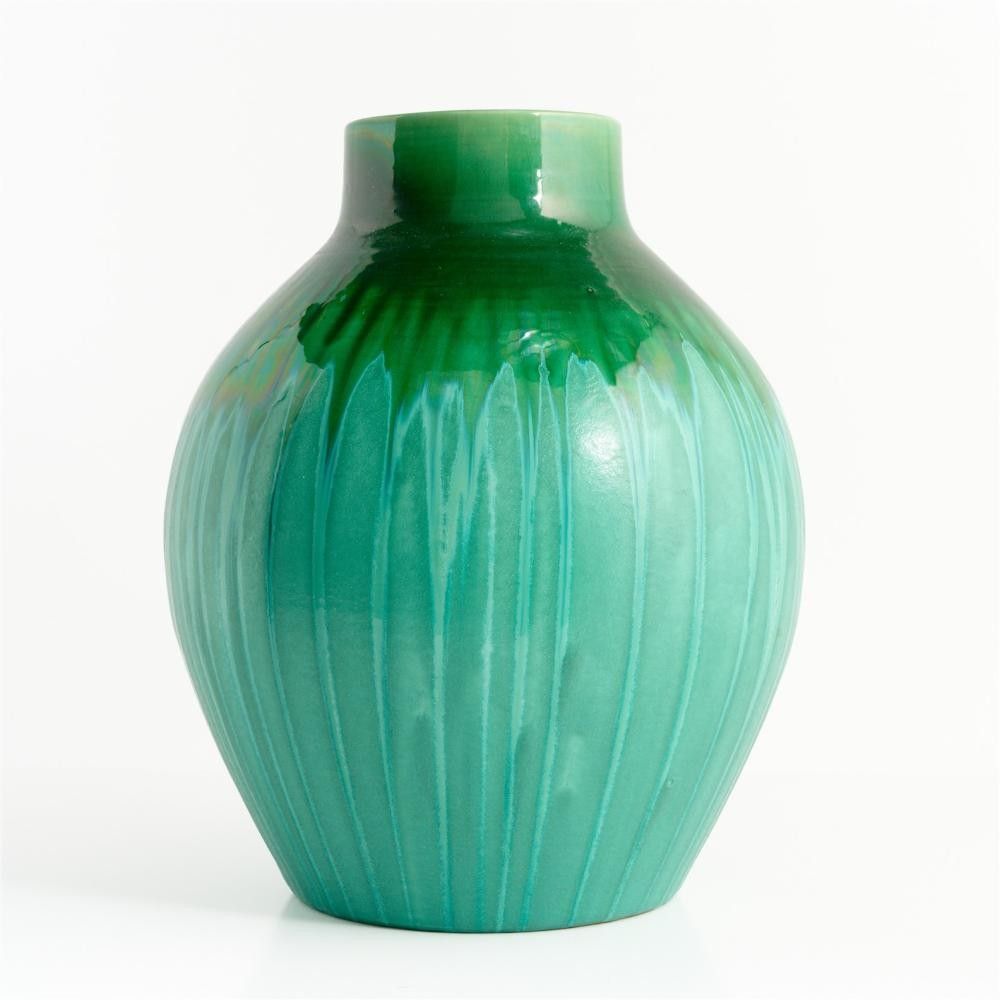 Melrose Ware Green Glazed Jar, Large Size, 42 cm Tall - Melrose - Ceramics