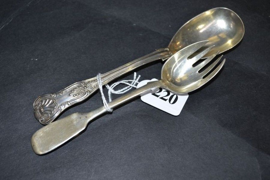 Exeter 1859 King's Pattern Sterling Silver Spoons (2) - Flatware ...