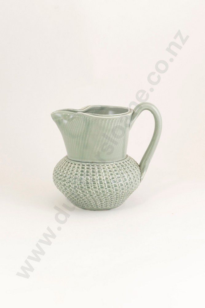 Celadon Stoneware Jug with Textured Body - New Zealand Potters & Themes ...