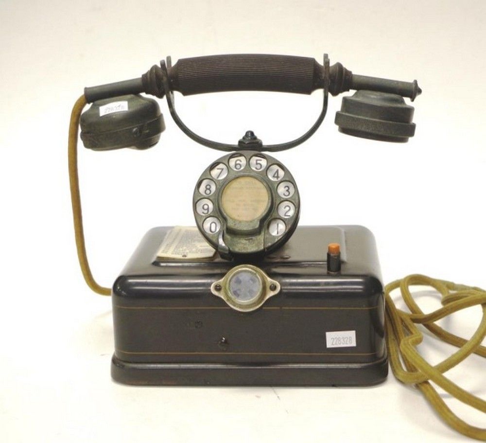 Vintage rotary dial extension telephone with original hand set ...