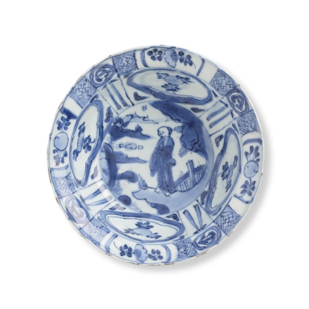 Chinese Kraak Ware Blue and White Bowl, Late Wanli Period - Ceramics ...