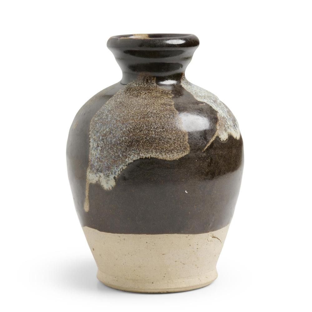 Chinese Tang Dynasty Phosphatic-Splashed Jar with Milky-Blue Splashes ...