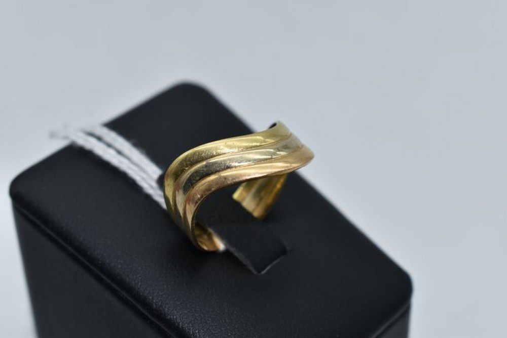 Triple Designer Rose Gold Dress Ring - Rings - Jewellery