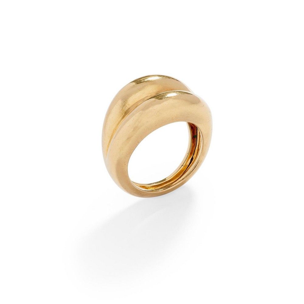 Andrew Clunn 18ct Gold Architectural Design Ring, Signed, Size N1/2 ...