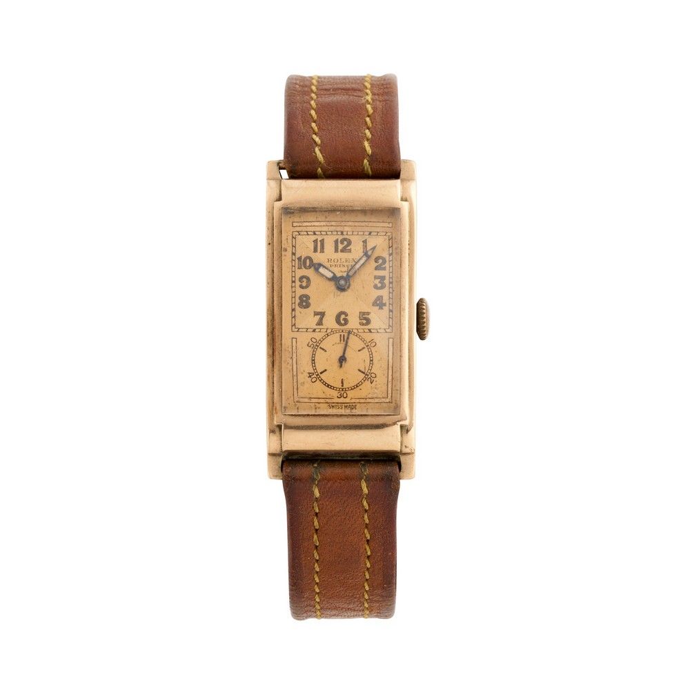 1940 Rolex Prince 9ct Gold Rectangular Wrist Watch, Provenance ...