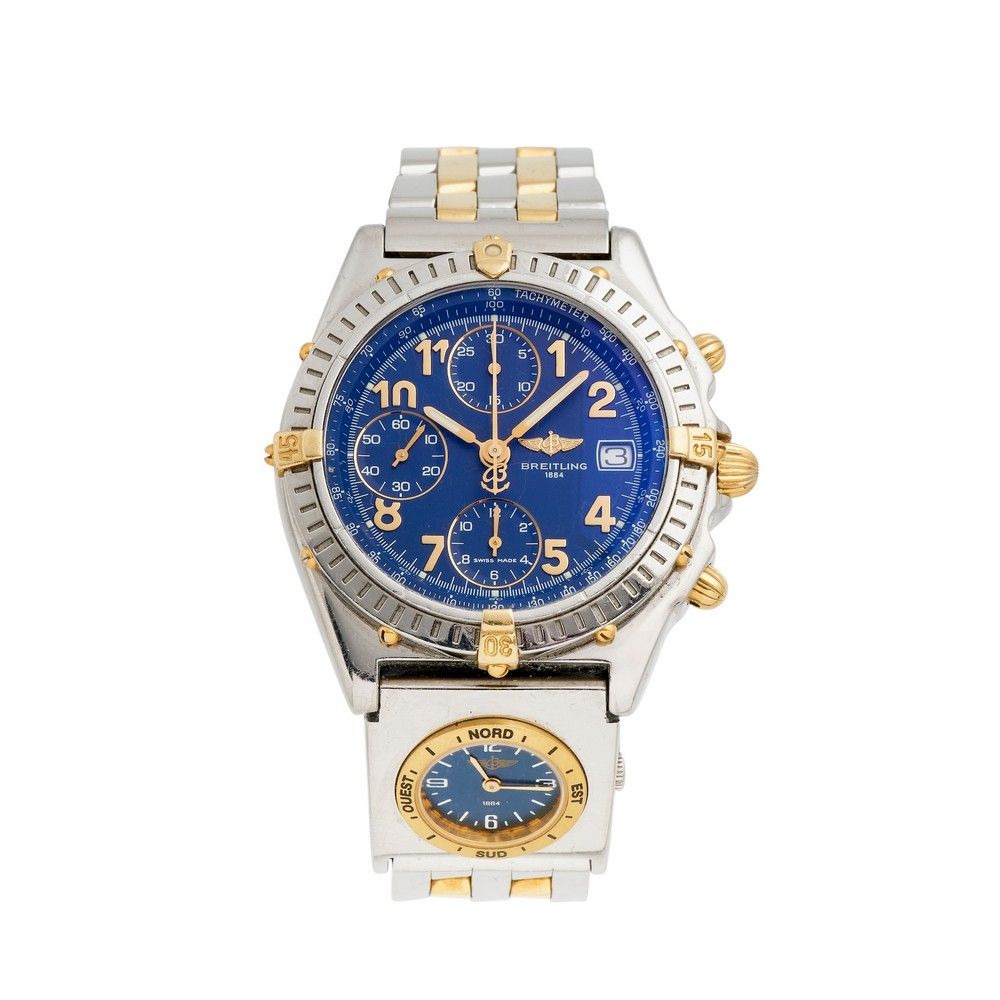 Breitling Chronomat Stainless Steel and Gold Chronograph Bracelet Watch ...