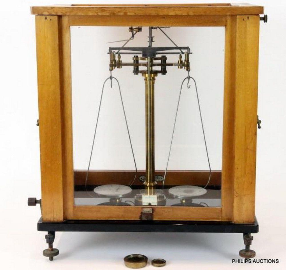 Antique German Laboratory Scales with Cabinet - Cabinets & Cupboards ...