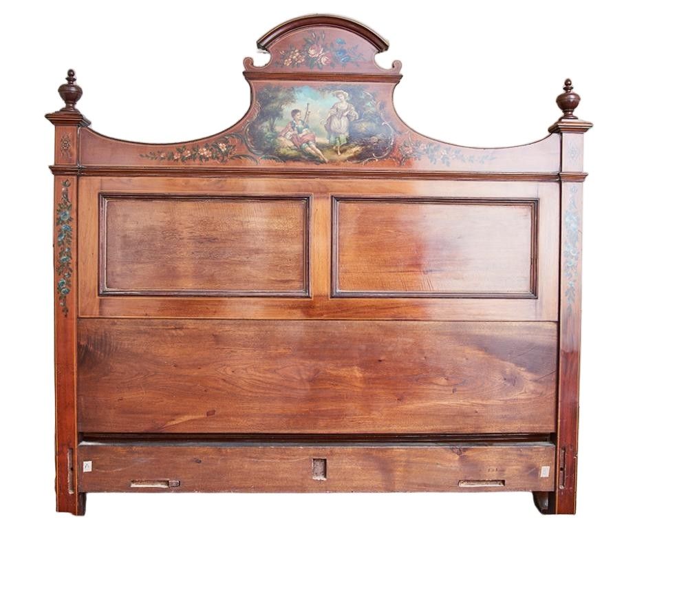 French Late 19th Century Painted Mahogany Bed from Harrods - Beds ...