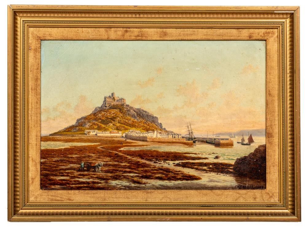 "St. Michael's Mount" by John Mulcaster Carrick, 1880 - Oil Paintings ...