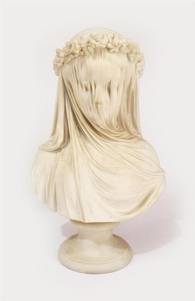 Copeland Parian Bust 'The Veiled Bride' Crystal Palace Art Union ...