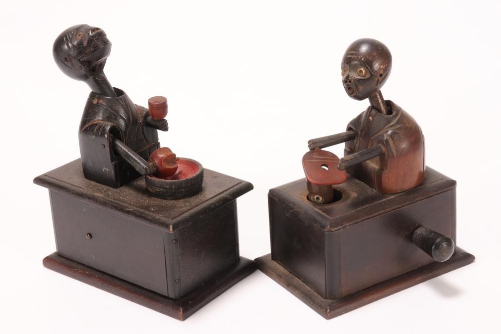 Japanese Meiji/Taisho Period Kobe Automaton Toys: Figure Eating ...