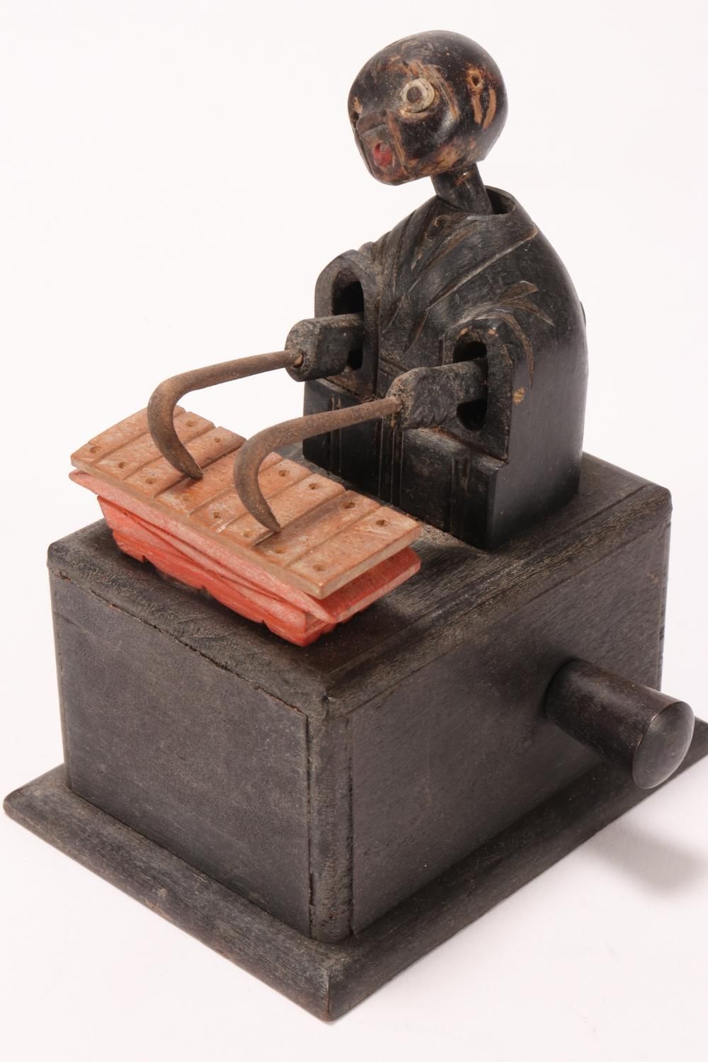 Meiji/Taisho Period Kobe Automaton Toy: Seated Musician Playing ...