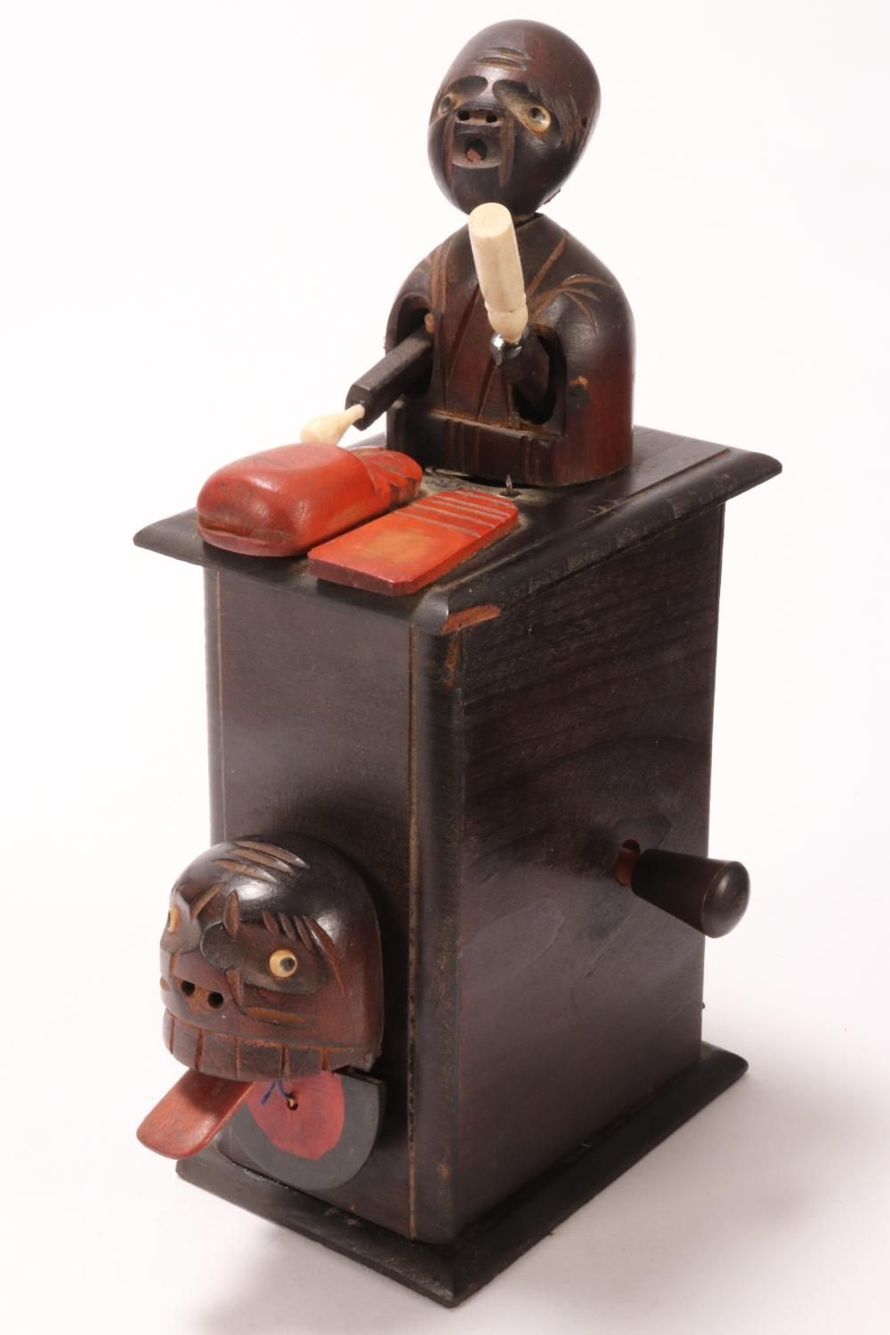 Meiji/Taisho Kobe Automaton Musician Toy with Stained Accents ...