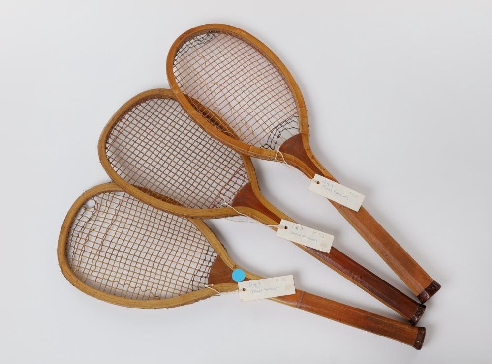 Early 20th Century Wooden Tennis Rackets from Prinsep Collection ...
